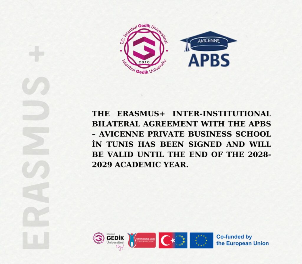 Erasmus+ Inter-Institutional Agreement Signed with Istanbul Gedik University (Türkiye) – APBS